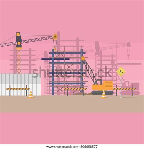 Construction Background Vector De Stock Libre De Regalías 606658577