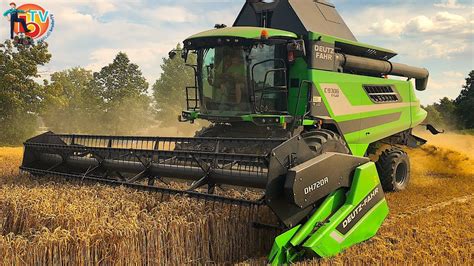 Deutz Fahr C9306 Combine Harvester Farming In Action Youtube