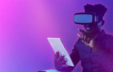 Premium Photo Composite Image Of Male African American Use Virtual