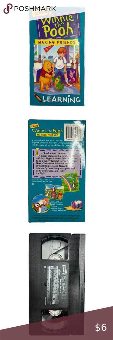Winnie The Pooh Making Friends Pooh Learning Disney Vhs 1994 Making