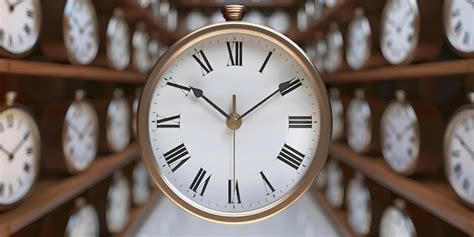 Room With Multiple Clocks On Walls And Shelves For Decoration Or