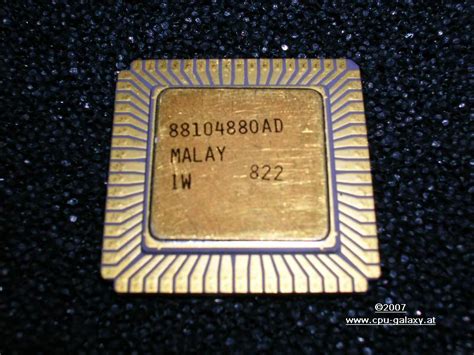 Cpu Galaxyat Vintage Chips Intel 80186 Section