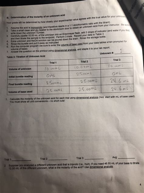 The Titrant Solution Is On The Last Page All The Info Needed Is On The