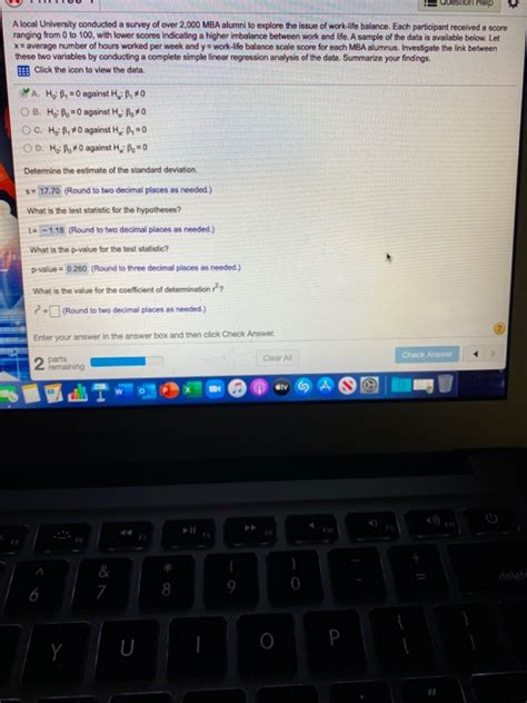 Solved P Value 0260 Round To Three Decimal Places As