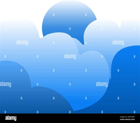 Abstract Background Of Summer In Blue Curve Gradation 084 Stock