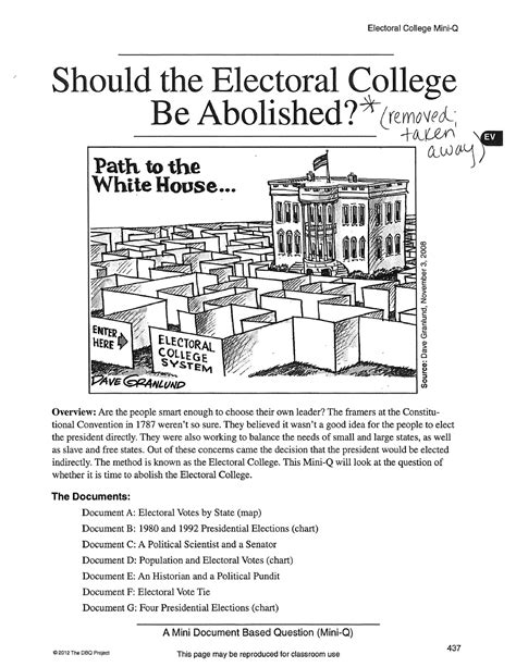 Free The Electoral College Worksheet Answers Download Free The