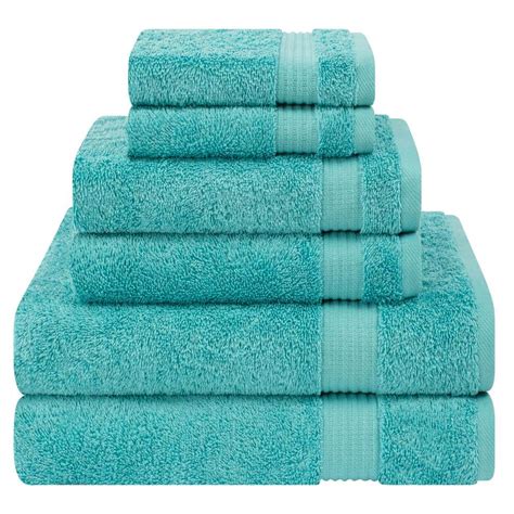 American Soft Linen Premium Quality 100 Cotton 6 Piece Bath Towel Set