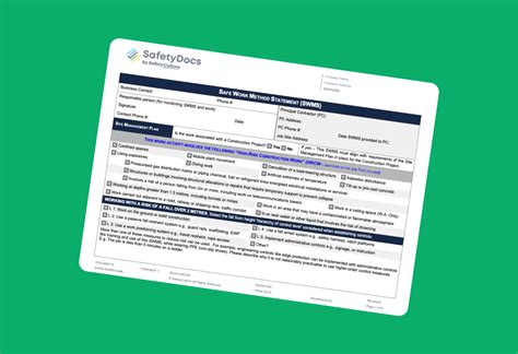 Transport And Warehousing Swms Safe Work Method Statement Safetydocs