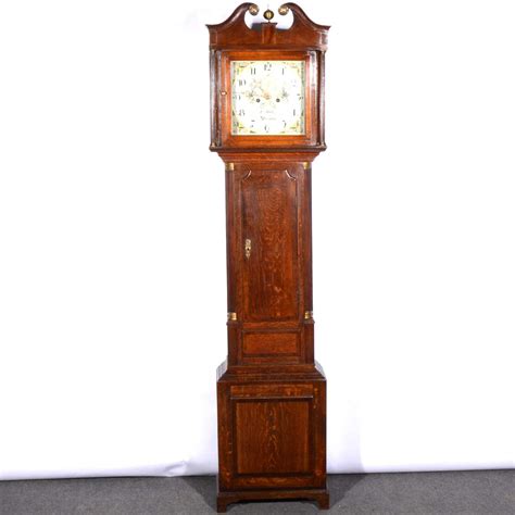 Lot 562 An Oak And Mahogany Longcase Clock By E Bell