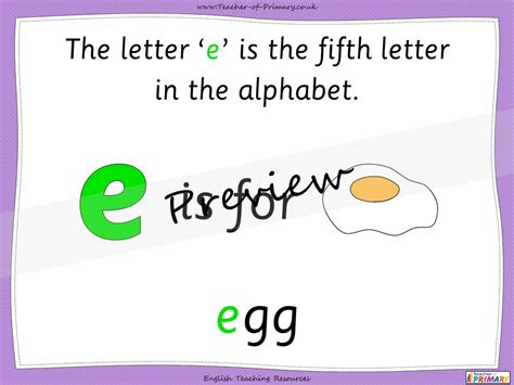 The Letter E Eyfs Teaching Resources