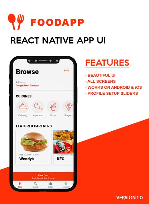 Foodapp React Native Theme Codemarket