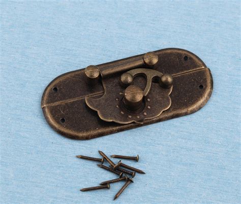 6630mm Antique Brass Wooden Box Lock Latch Jewelry Box Catches And