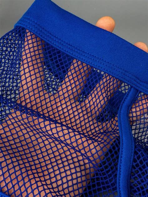 Mens Sexy Hollow Out Mesh Underwear Bridallingerie Shein Usa