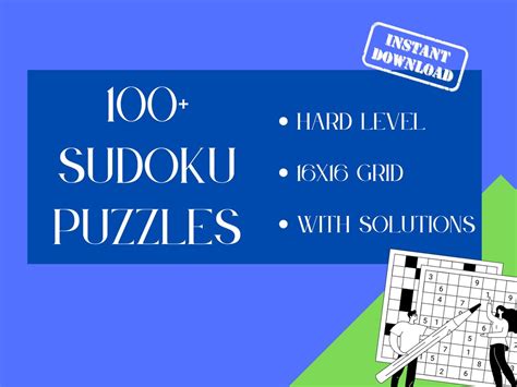sudoku puzzles printable hard level etsy