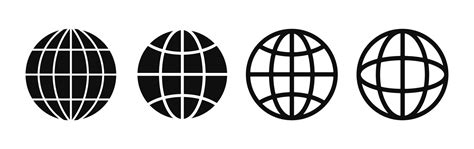 World Globe Outline Vector Images Over 63000