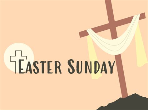 Easter Sunday Powerpoint Background Trending Church Graphics Title
