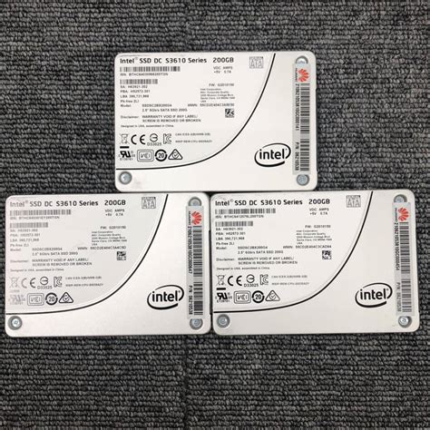 Yahooオークション Intel Ssd Dc S3610 Series 200gb 3個セット