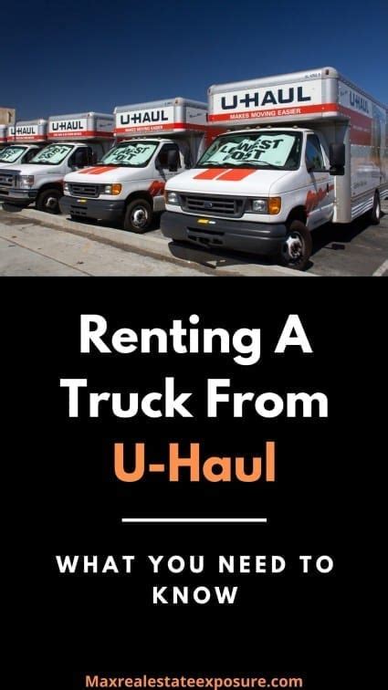 U Haul Truck Rental Finding One Near You And Things To Know