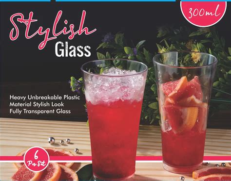 300 Ml Unbreakable Plastic Glass 6 Piece At Rs 54set In Rajkot Id 2854056631591