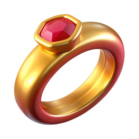 Dynamic Splendid A Golden Wedding Ring With An Embedded Ruby No