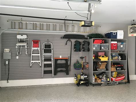 Slatwall Installation St Louis Garage Designs Of Stl