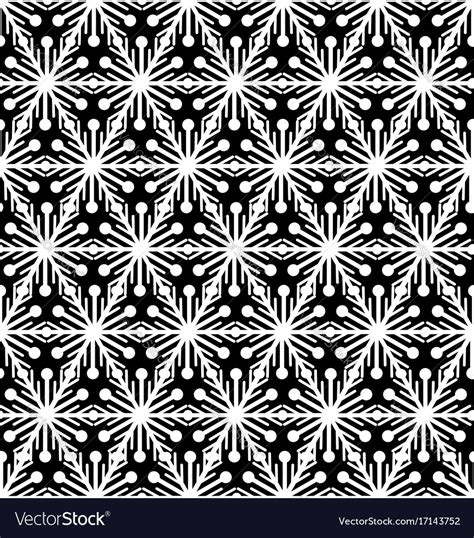 Snowflake Tile Pattern Winter Holiday Ornament Vector Image