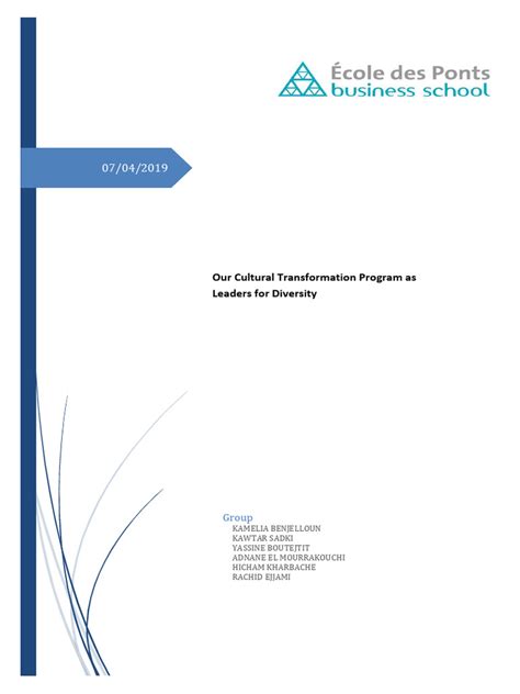 Leading For Diversity Final Assignment Tada Co Pdf