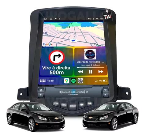 Central Multimídia Tesla Cruze 2012 2016 Carplay Gps Chip 4g Parcelamento Sem Juros