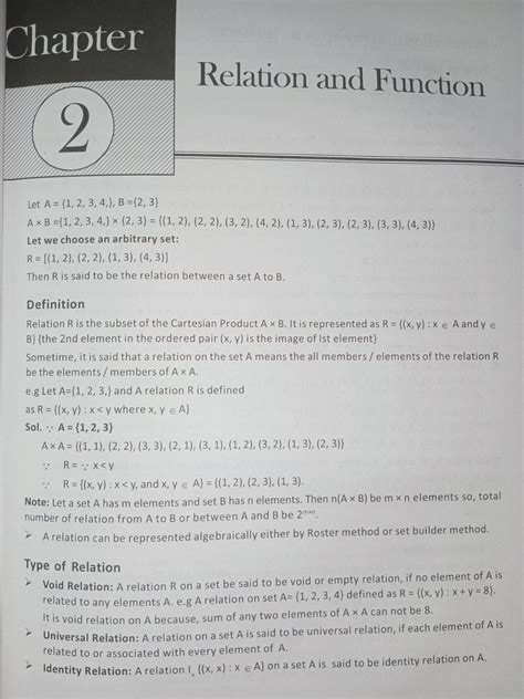 SOLUTION Relations And Function Class 11 Studypool