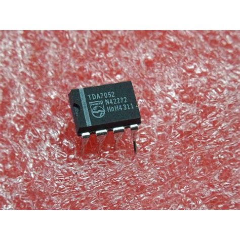 Ci Tda 7052 ~ Ic Tda7052 ~ 1w Btl Mono Audio Amplifier ~ Dip8 Philips
