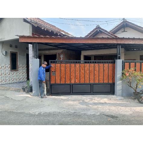 Jual Pintu Besi Platgrc Woodplank Shopee Indonesia