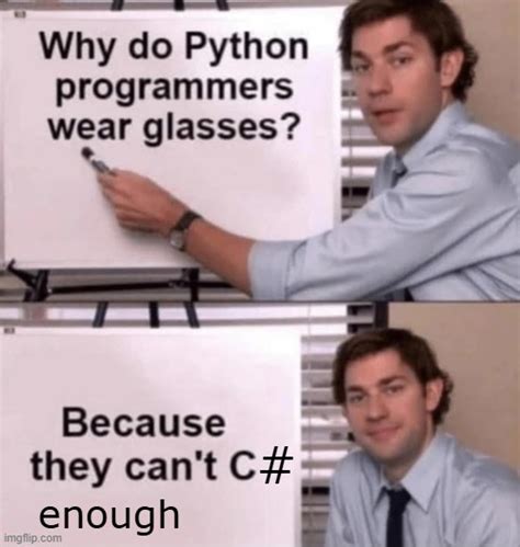 Why Do Python Programmers Wear Glasses · Why Do Python Programmers Wear Glasses ·