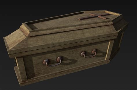 3d Wooden Coffin Turbosquid 1164437