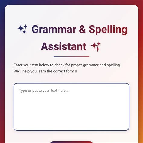 Spelling And Grammar Checker