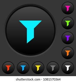 Filter Icons Dark Push Buttons Vivid Stock Vector Royalty Free Shutterstock