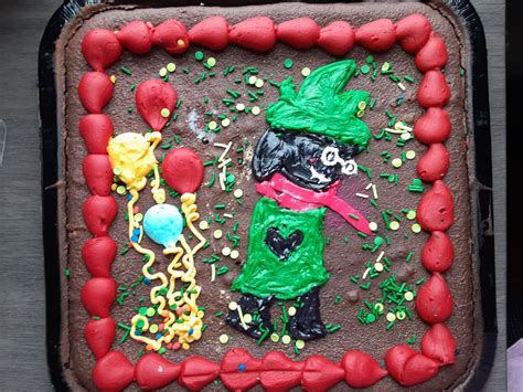 Ralsei Cake My Beloved Im Very Inept With Frosting Art But I Think
