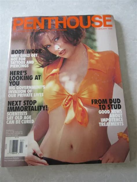 Penthouse Magazin Februar Nanna Gibson Mittelfaltung Cover