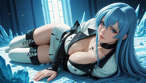 Esdeath Unleashed Frost Power By Adesktopwallpaper On Deviantart
