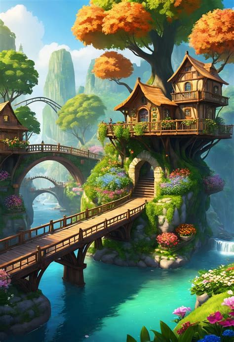 美丽大树下的树屋 Civitai中文网