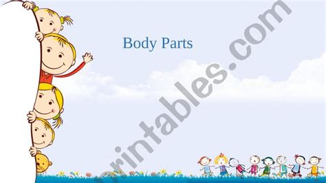 Esl English Powerpoints Body Parts