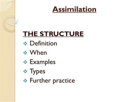 Assimilation Ppt