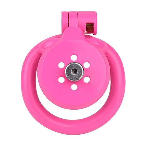 Flat Chastity Cage Sissy Pink Conduits Chastity Cage