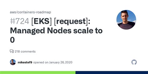 Eks Request Managed Nodes Scale To 0 · Issue 724 · Awscontainers Roadmap · Github