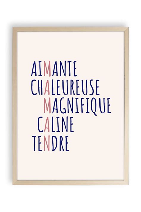 Affiche Acrostiche Maman Acrostiche Affiche Atelier écriture