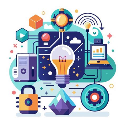 Ideas Innovadoras Tecnología Y Concepto De éxito Vector Premium