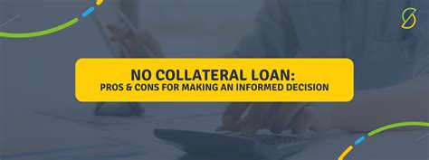 No Collateral Loan Pros And Cons For Making An Informed Decision Sb