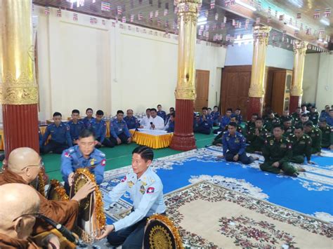 တပ်မတော် ကြည်း၊ ရေ၊ လေ မိသားစုများနှင့် စေတနာရှင်ပြည်သူများက ဆွမ်းဆန