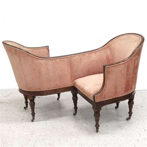 Victorian Carved Mahogany Courting Chair At 1stdibs Courting Chair