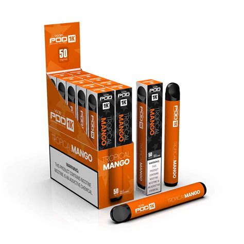 پاد یکبار مصرف انبه استوایی ویگاد Pod Tropical Mango 1500 پاف فروشگاه دخان مارکت