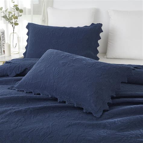 Brandream Standard Size Quilted Pillow Shams Cotton Set Of